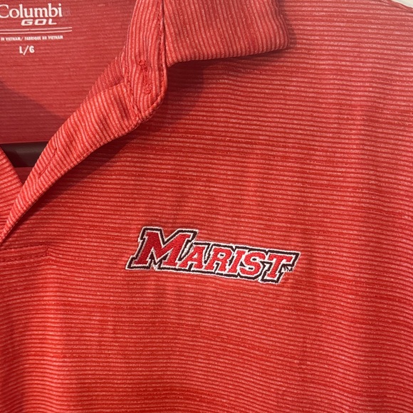 Columbia | Shirts | Marist Columbia Mens Polo Shirt University Red ...